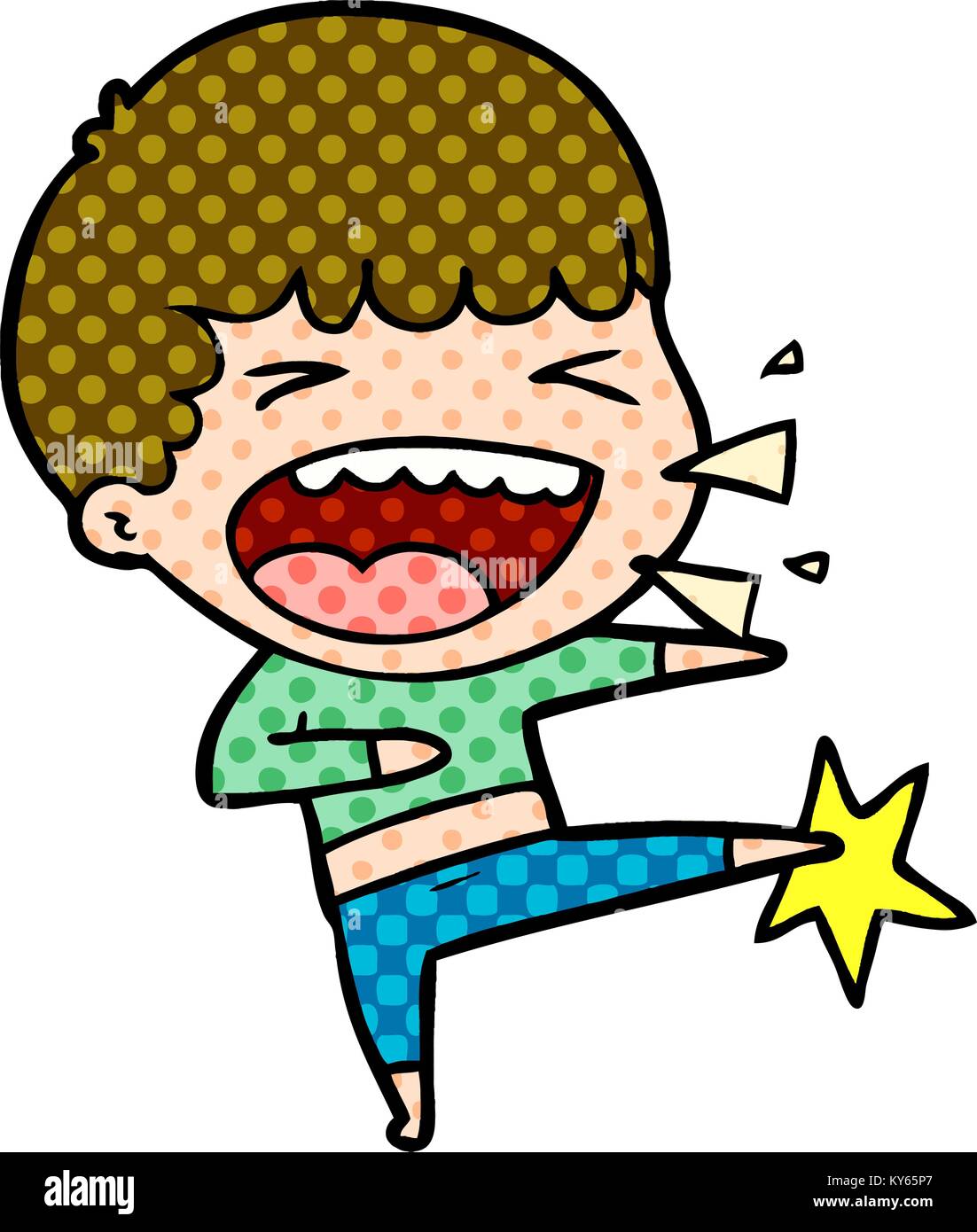 cartoon laughing man Stock Vector Image & Art - Alamy