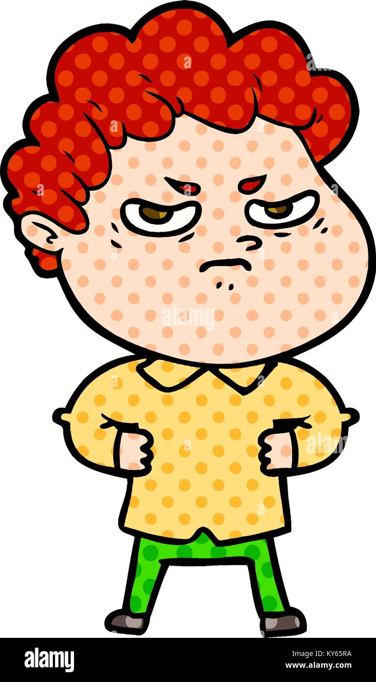 cartoon angry man Stock Vector Image & Art - Alamy