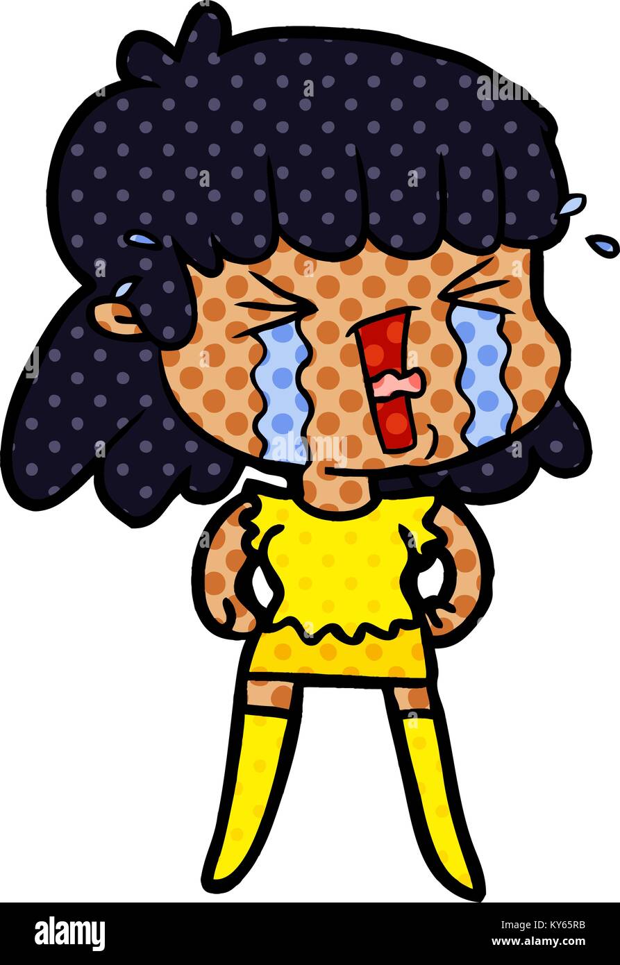 cartoon woman crying Stock Vector Image & Art - Alamy
