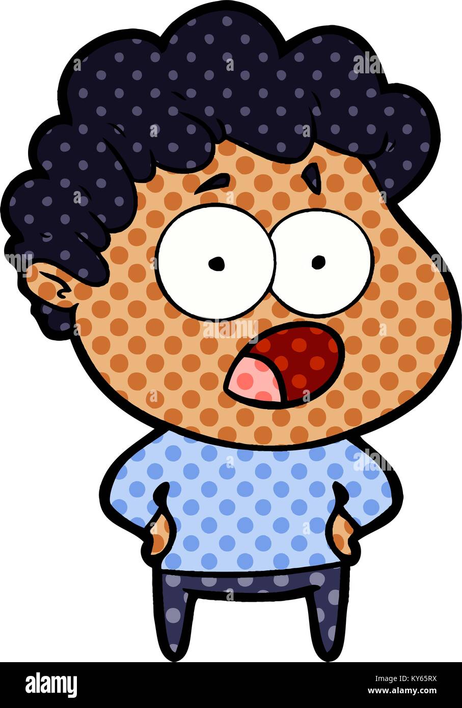 cartoon shocked man Stock Vector Image & Art - Alamy