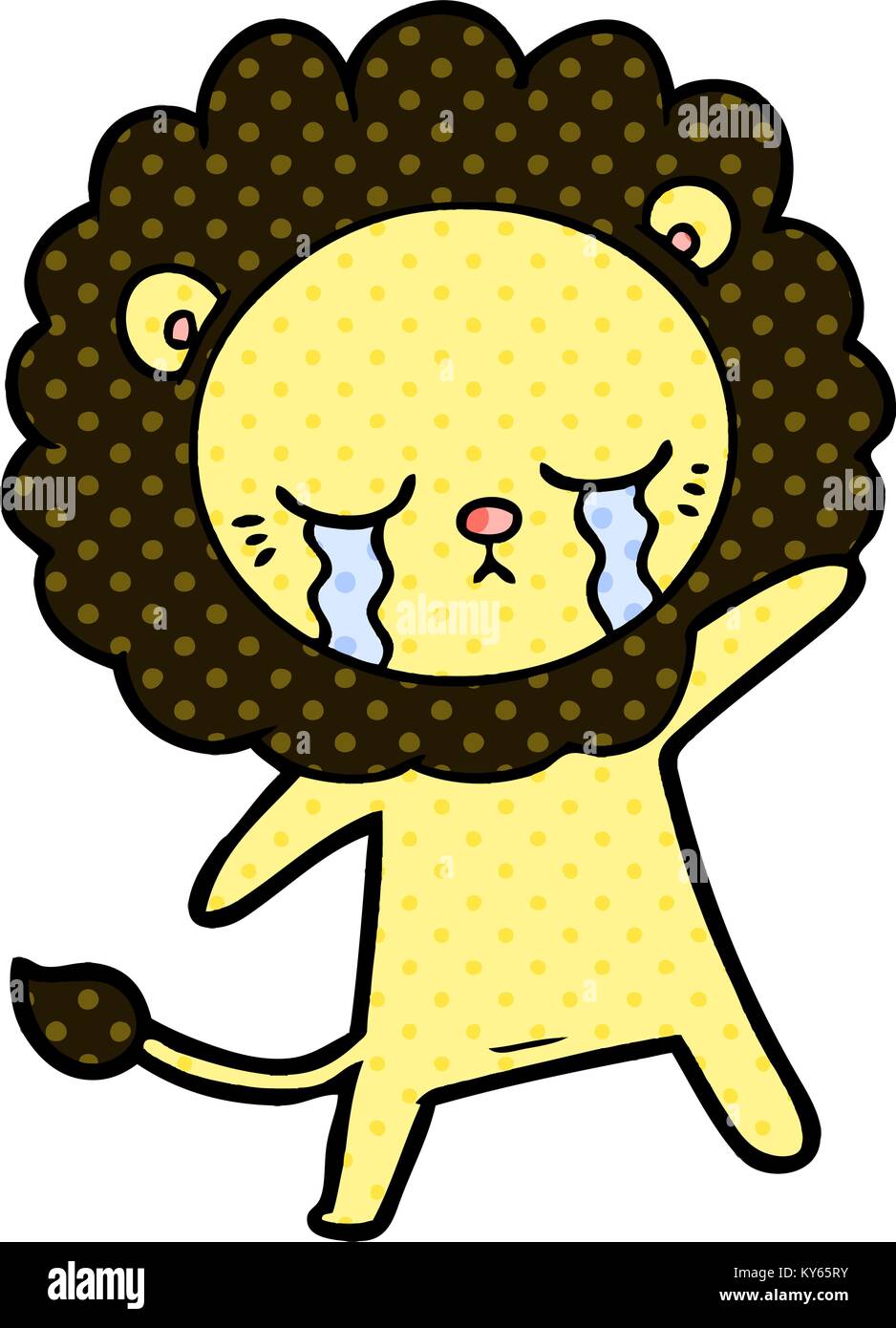 crying cartoon lion Stock Vector Image & Art - Alamy