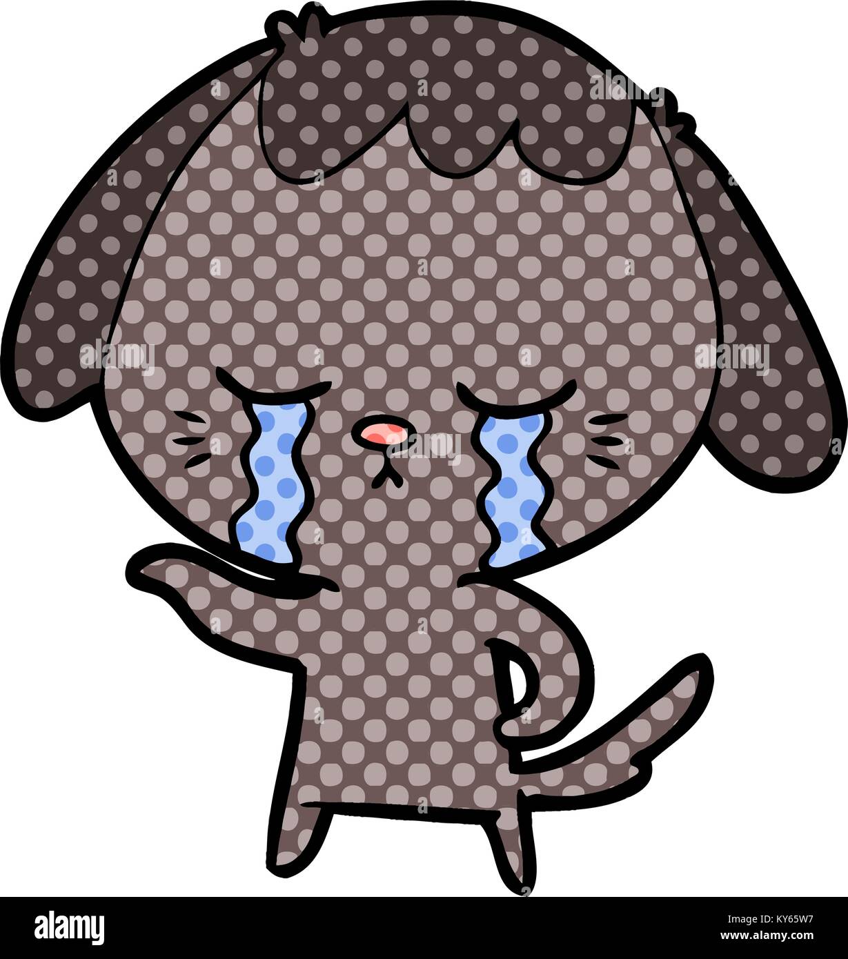 cartoon dog crying Stock Vector Image & Art - Alamy