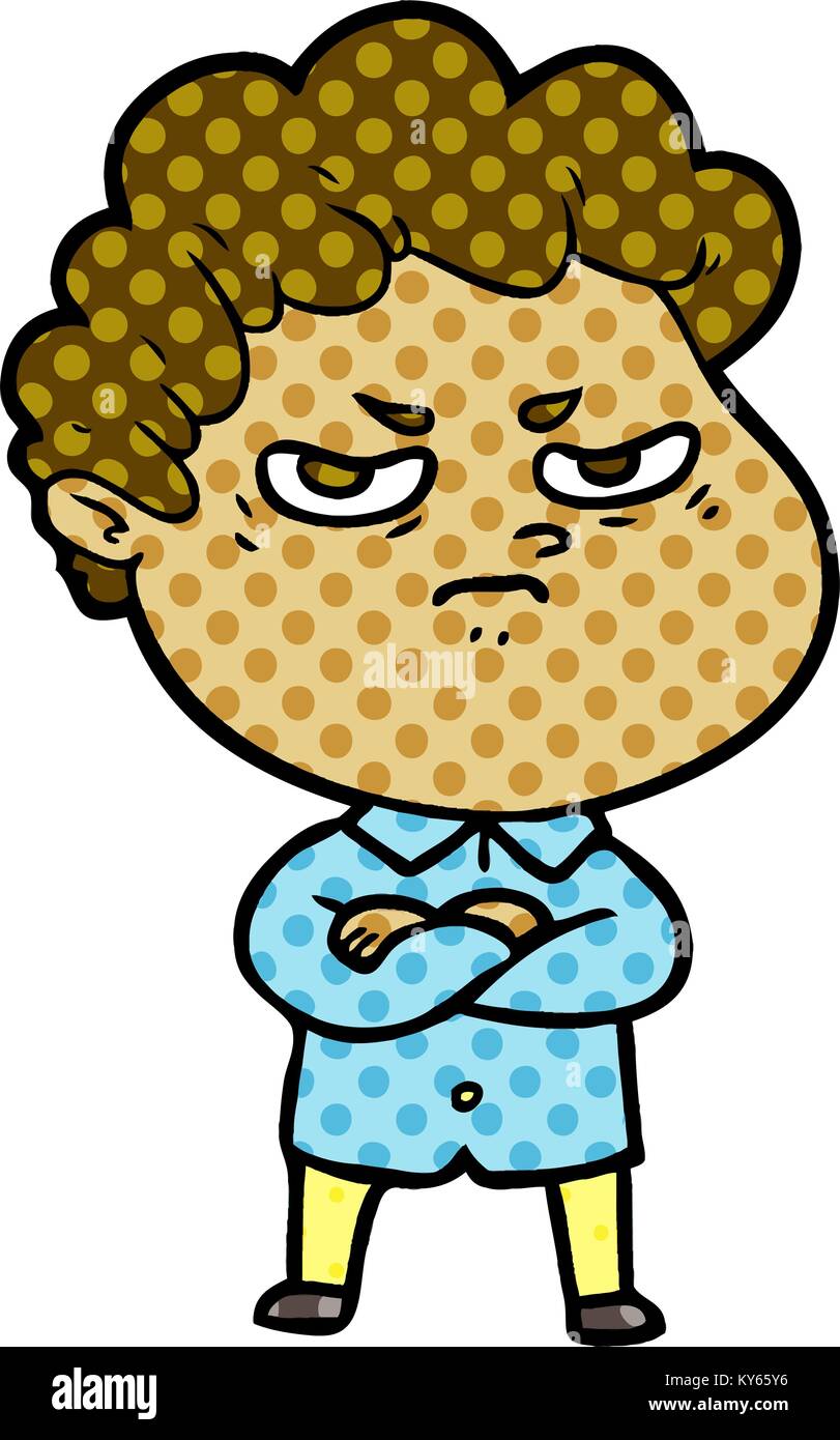 cartoon angry man Stock Vector Image & Art - Alamy