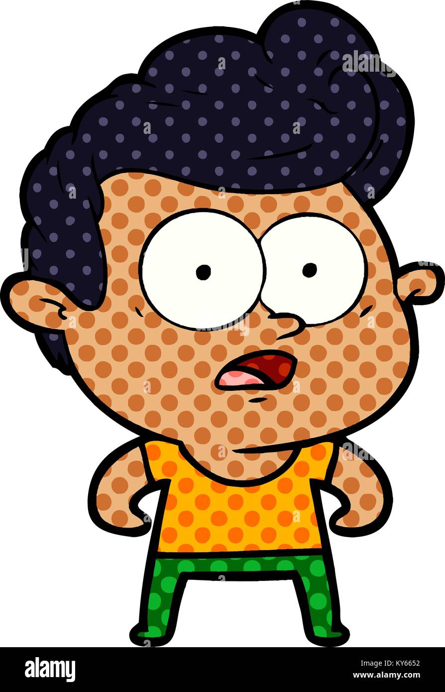 Cartoon boy staring hi-res stock photography and images - Alamy