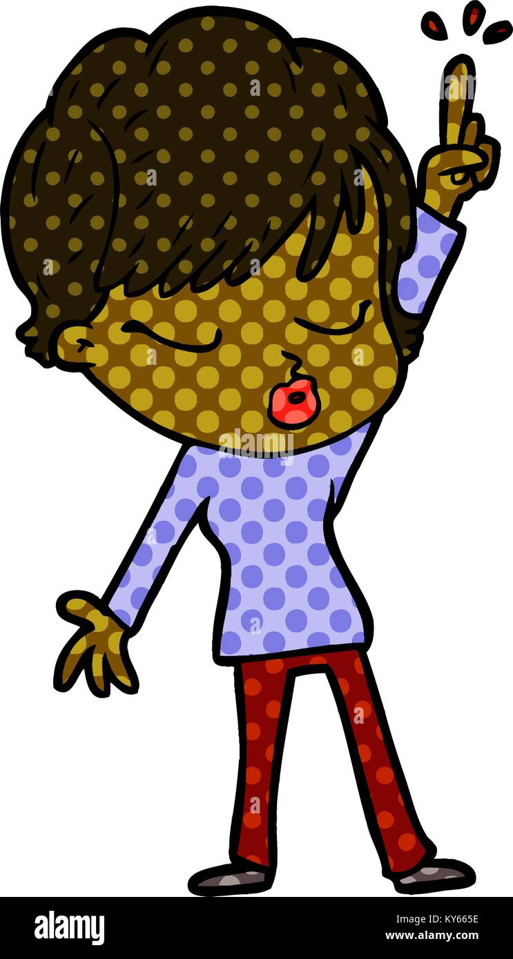 cartoon woman with eyes shut Stock Vector Image & Art - Alamy