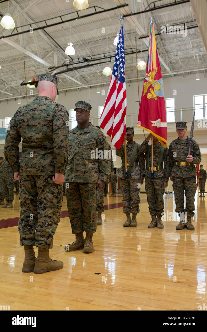 Brig. Gen. Julian D. Alford, commanding general, and Sgt. Maj. Johnnie ...
