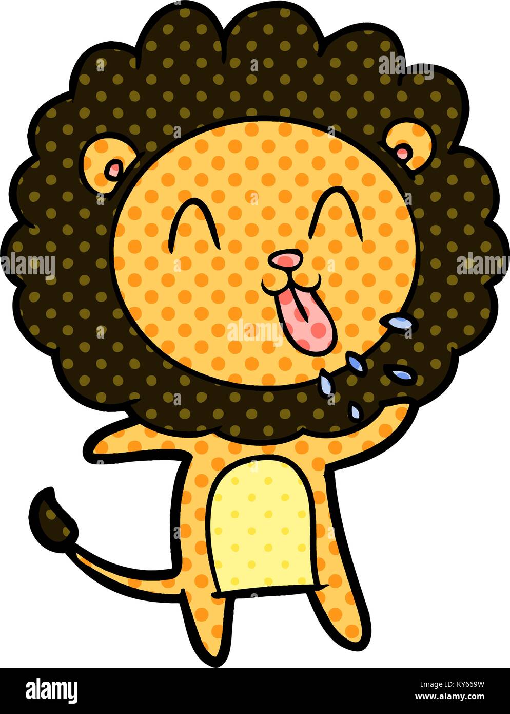 happy cartoon lion Stock Vector Image & Art - Alamy