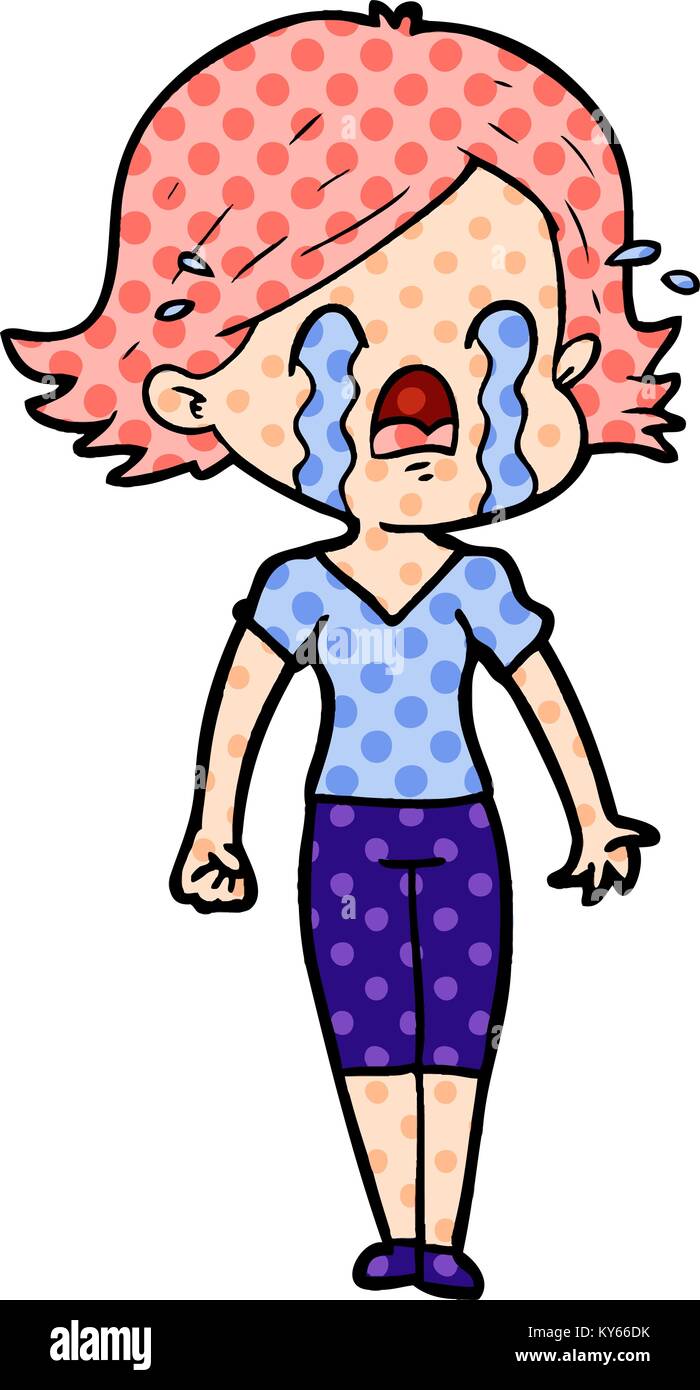 cartoon woman crying Stock Vector Image & Art - Alamy