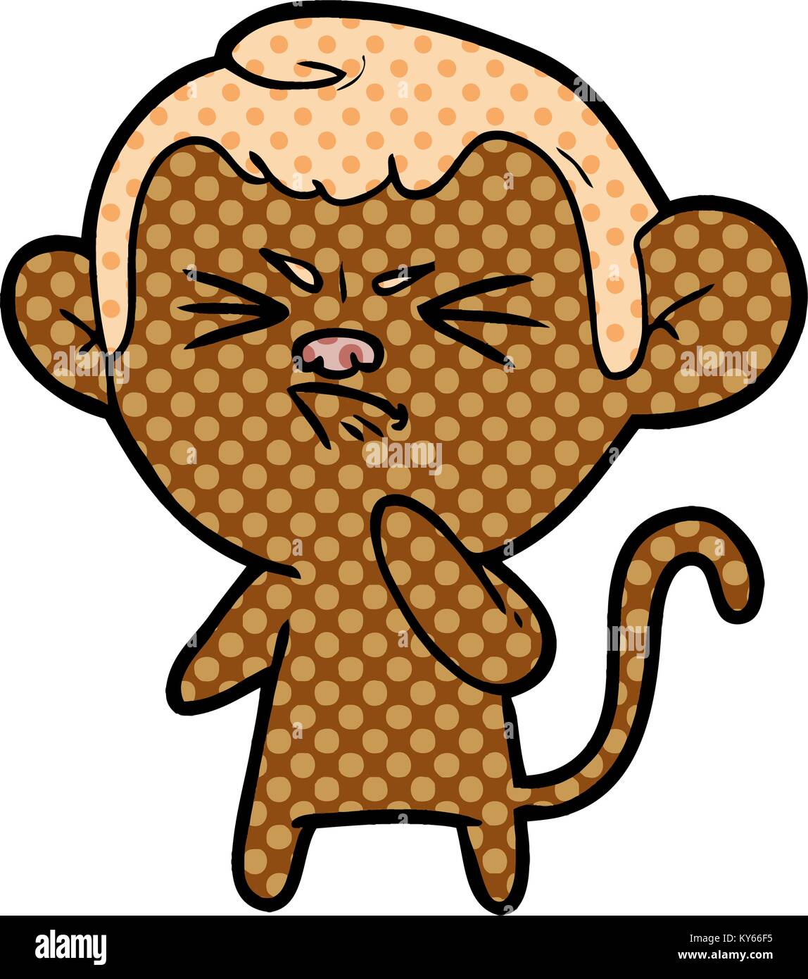 cartoon angry monkey Stock Vector Image & Art - Alamy