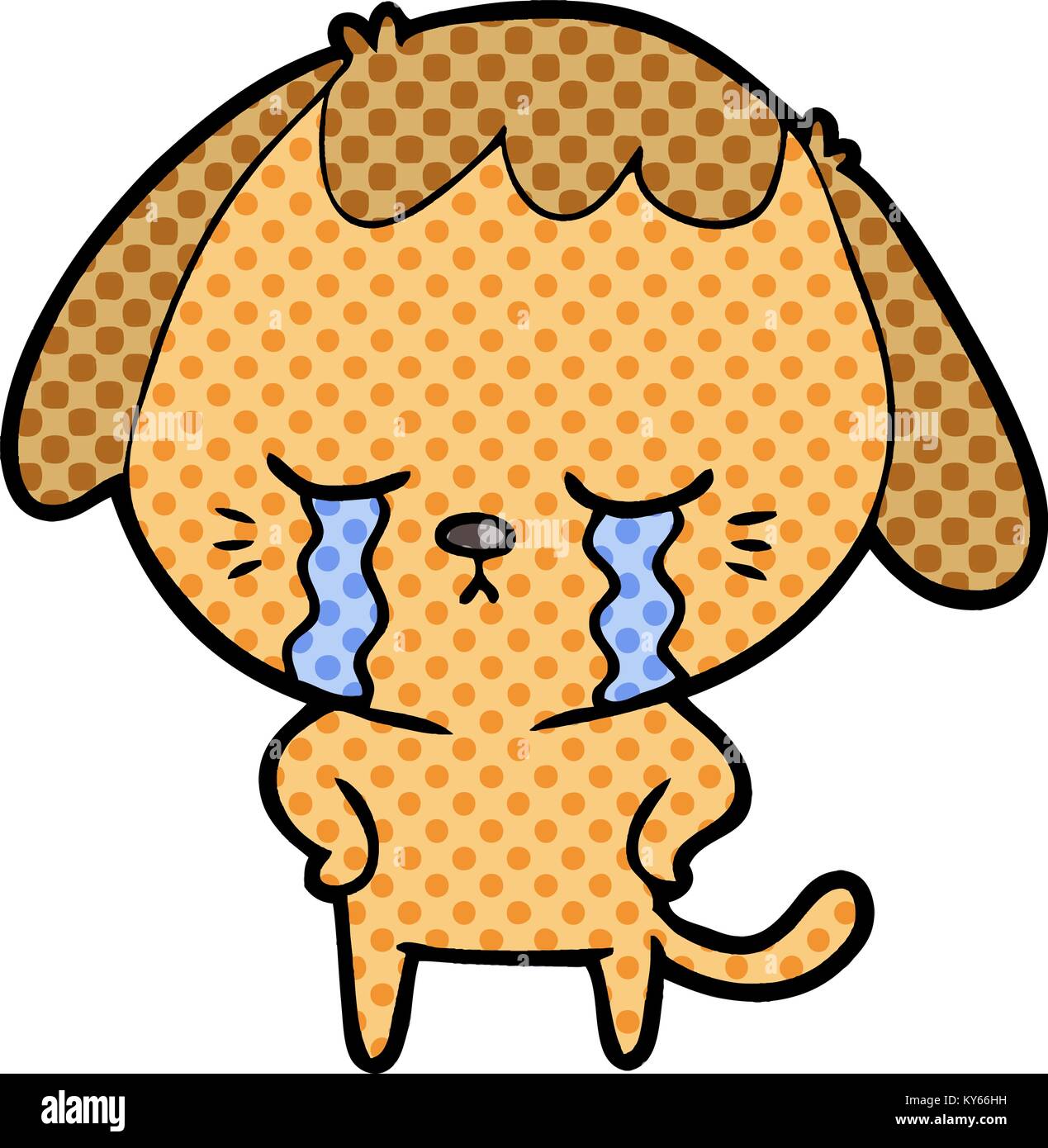 cute puppy crying cartoon Stock Vector Image & Art - Alamy