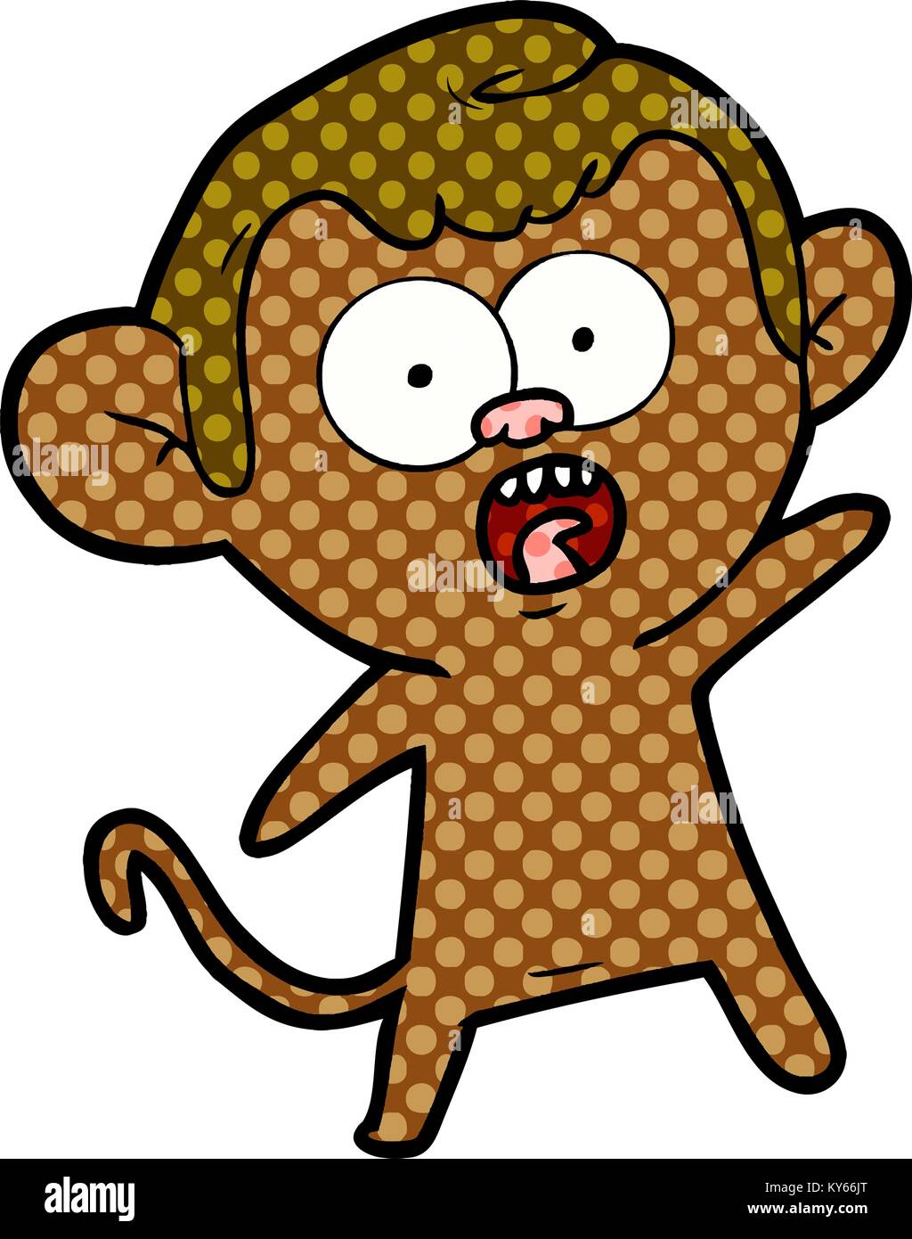 Cartoon shocked monkey hi-res stock photography and images - Alamy