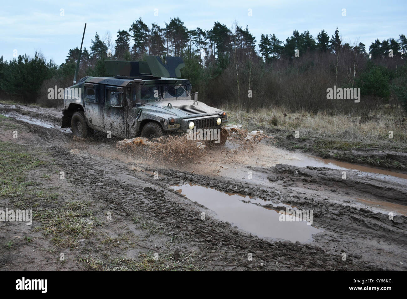 U.S. Soldiers with 2d Squadron, 2d Cavalry Regiment maneuver a High ...