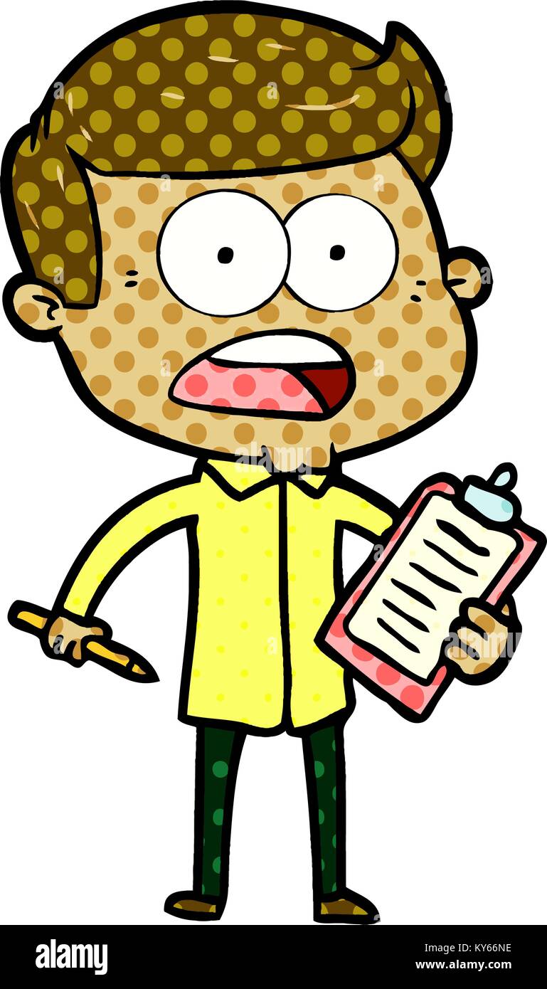 cartoon shocked man Stock Vector Image & Art - Alamy