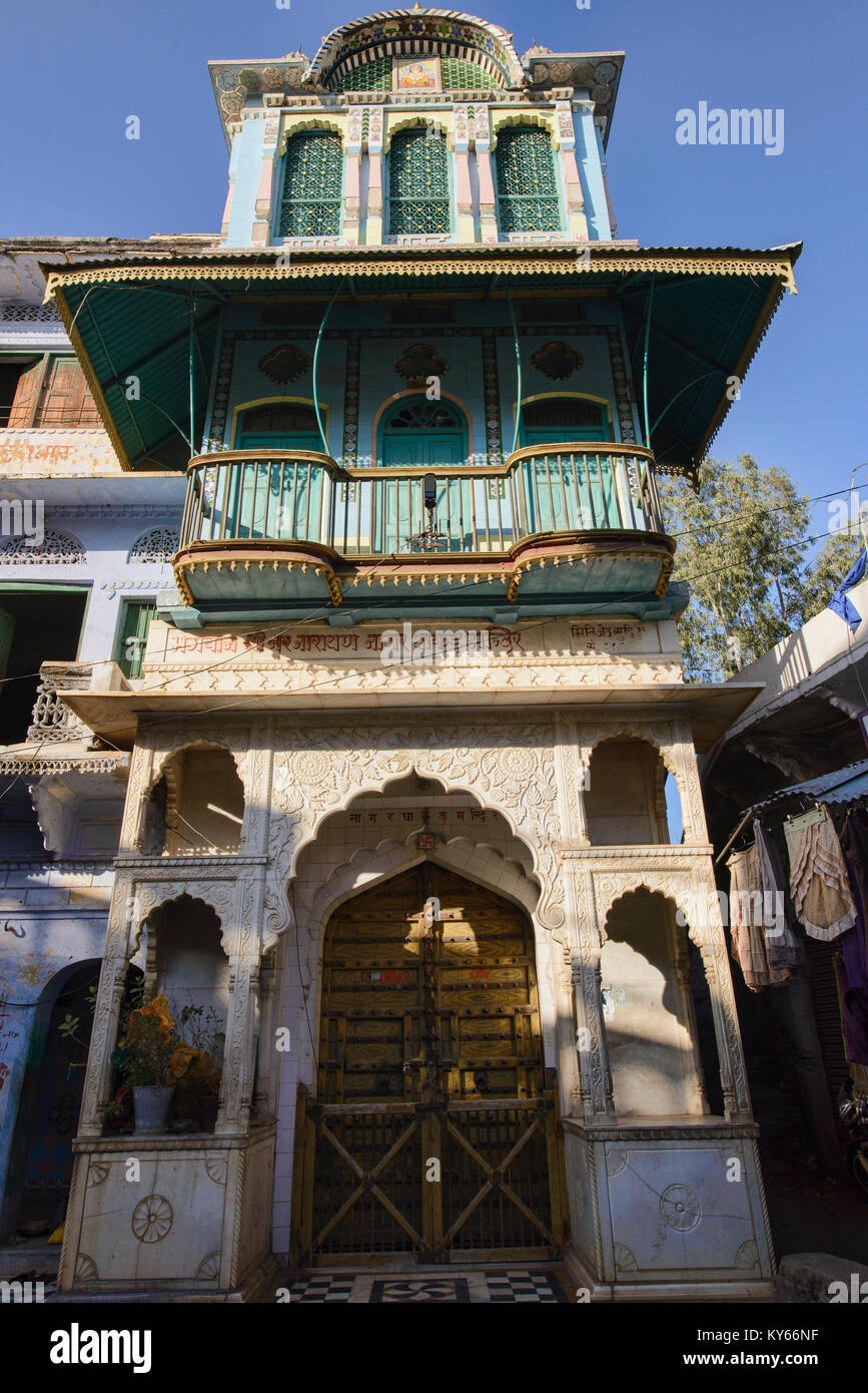 Brahma Temple in Pushkar, Rajasthan, India Stock Photo - Alamy