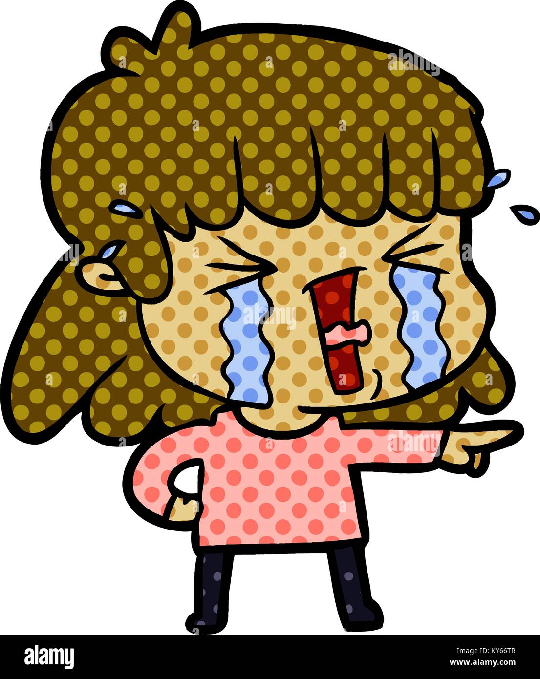cartoon woman in tears Stock Vector Image & Art - Alamy