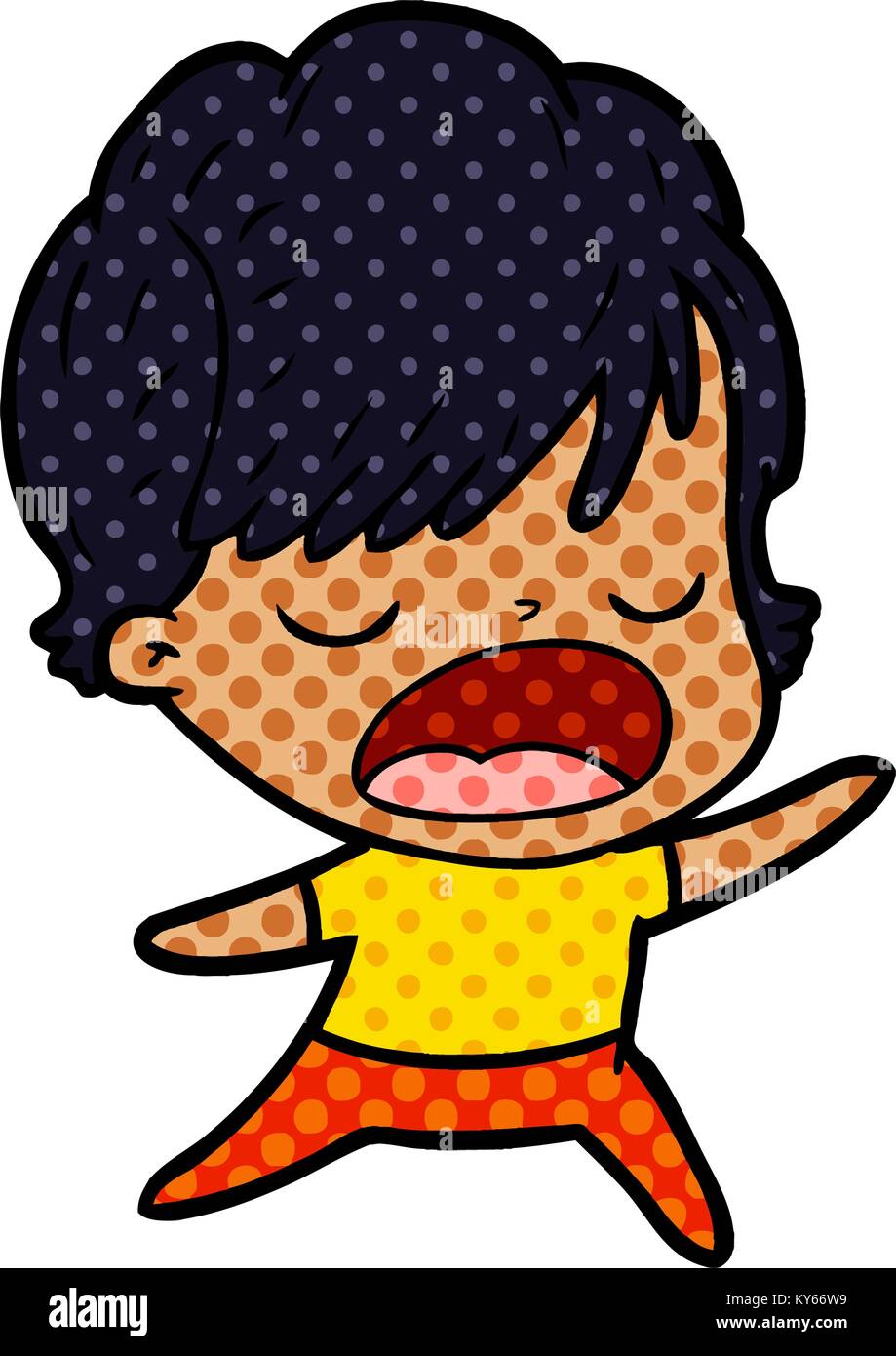 cartoon woman talking Stock Vector Image & Art - Alamy