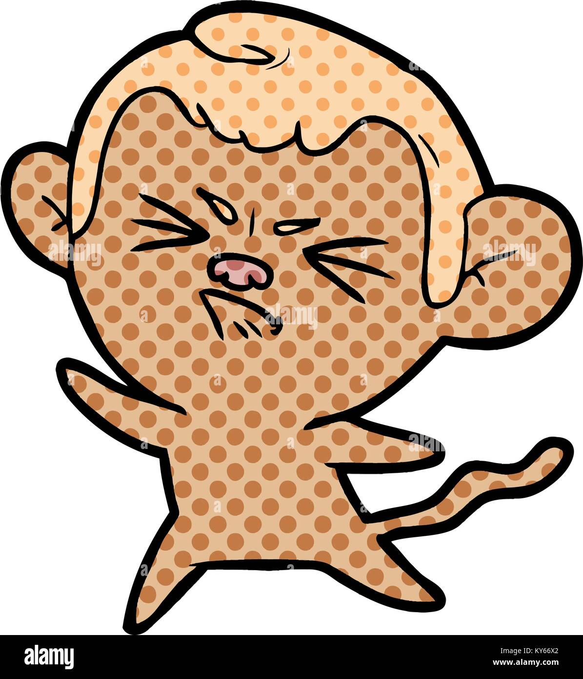cartoon angry monkey Stock Vector Image & Art - Alamy