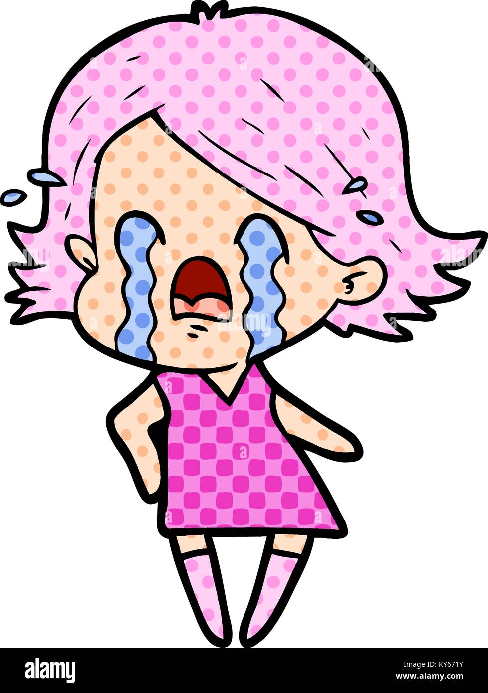 cartoon woman crying Stock Vector Image & Art - Alamy
