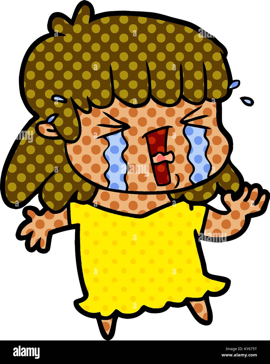 cartoon woman in tears Stock Vector Image & Art - Alamy