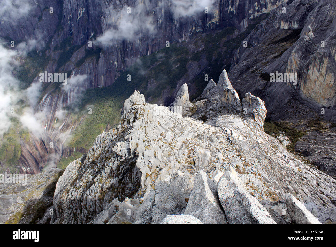 Crater of volcano Kinabalu in Sabah, Borneo, Malaysia Stock Photo - Alamy