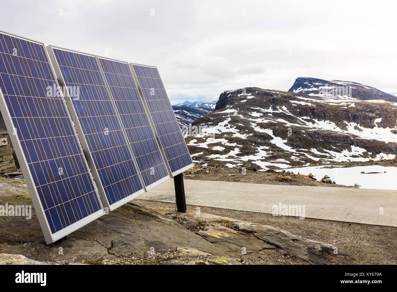 Renewable regenerative power and eco energy. Photovoltaic solar panel ...