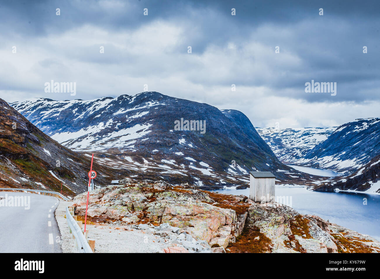 The Nibbevegen road up to Dalsnibba mountain, Norway Stock Photo - Alamy