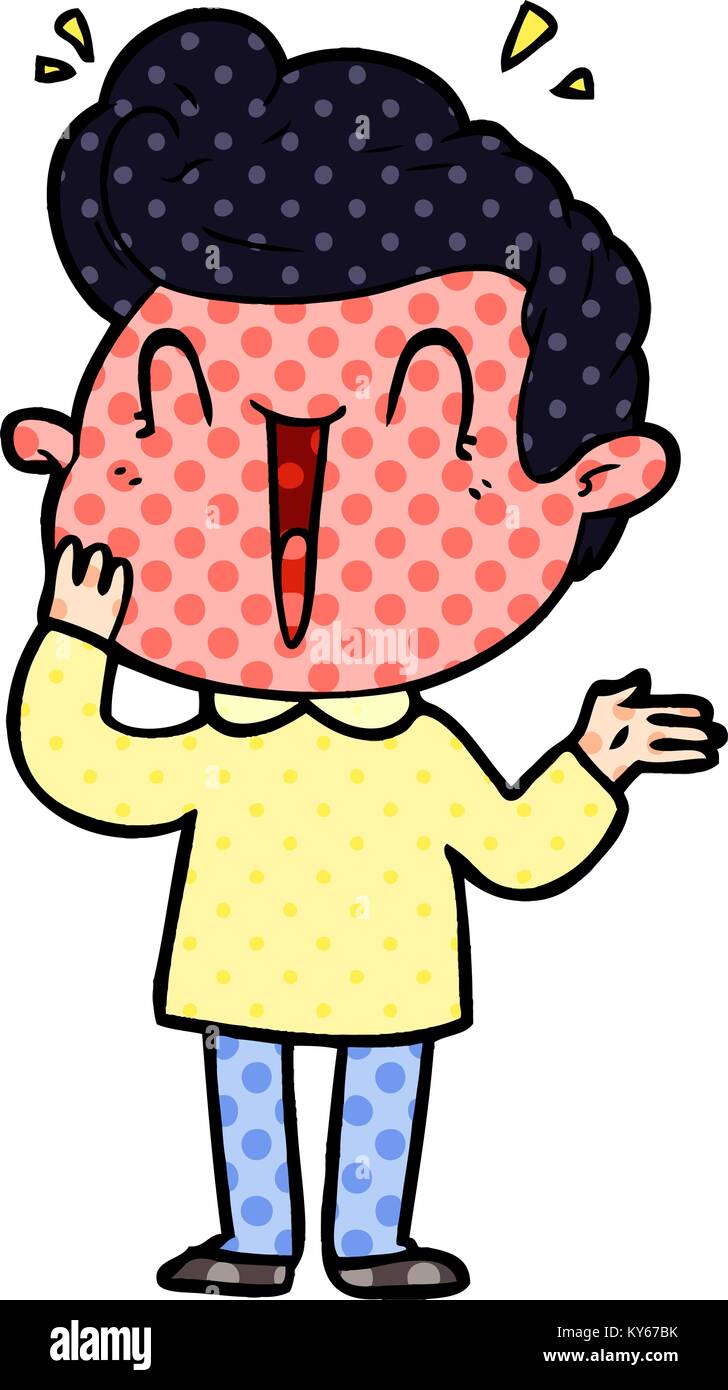 cartoon excited man Stock Vector Image & Art - Alamy