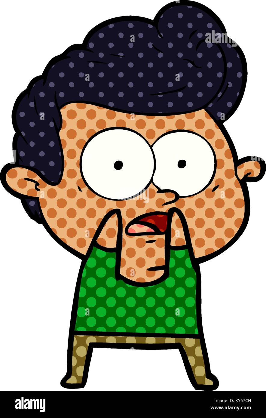 cartoon staring man Stock Vector Image & Art - Alamy