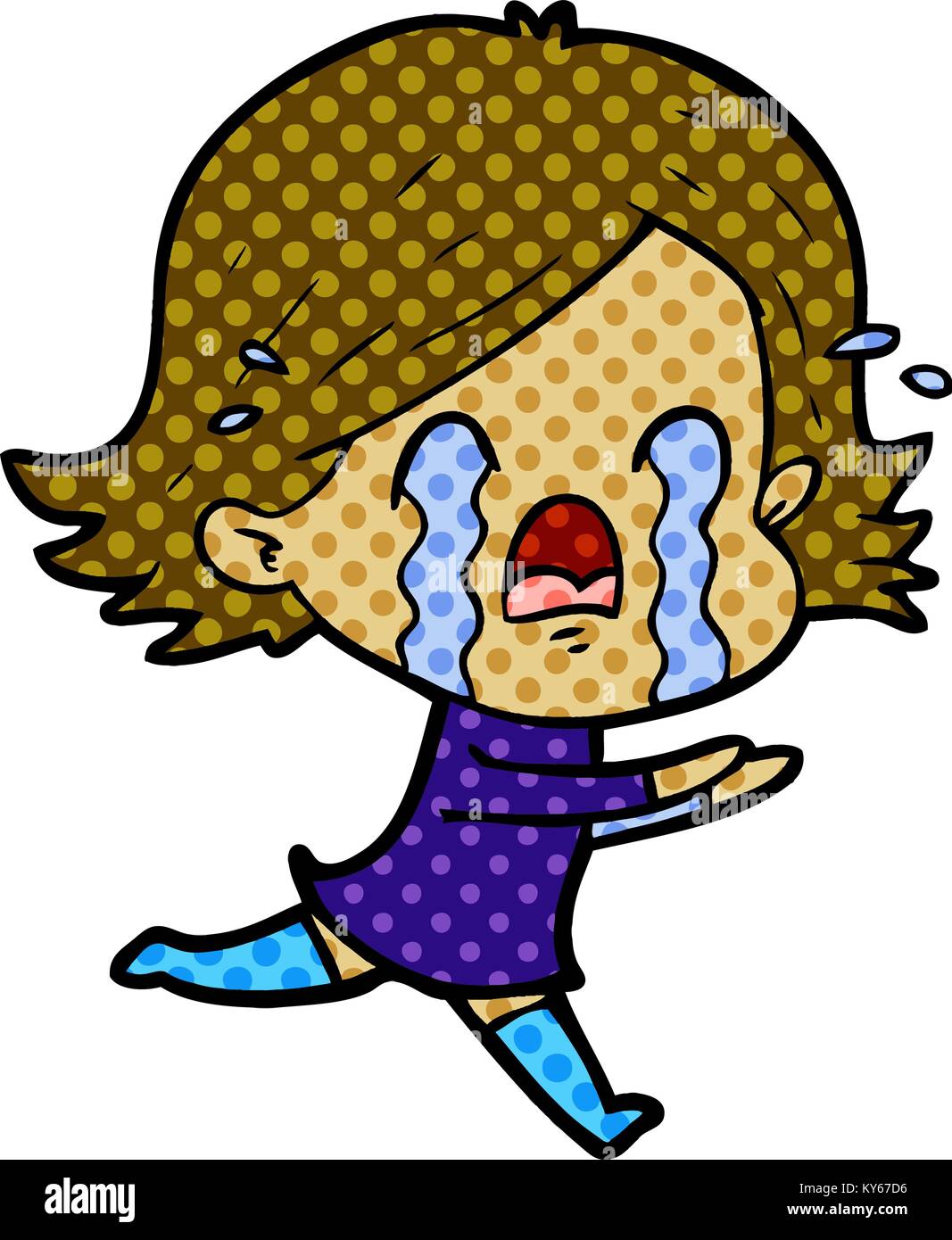 cartoon woman crying Stock Vector Image & Art - Alamy