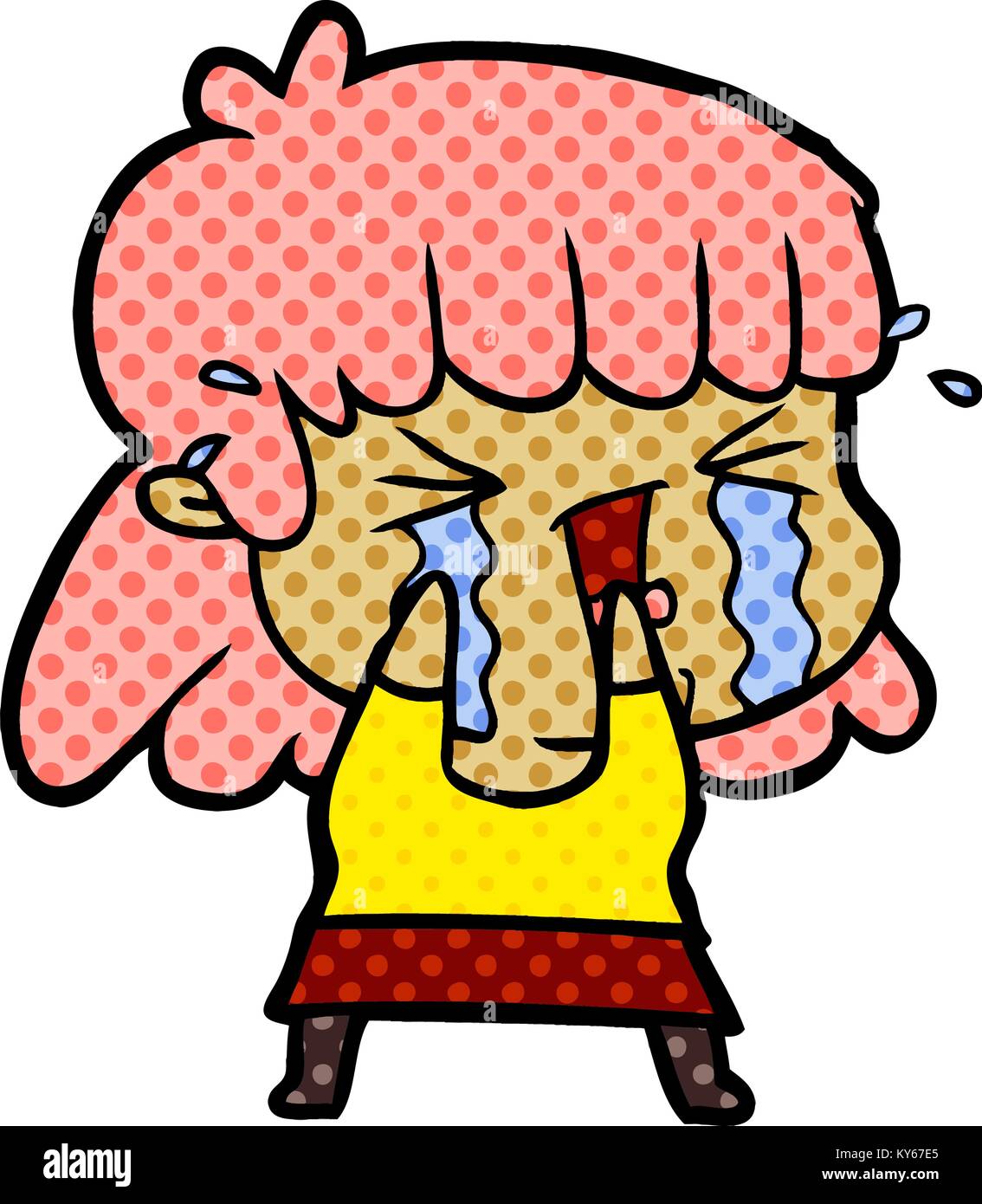 cartoon woman in tears Stock Vector Image & Art - Alamy