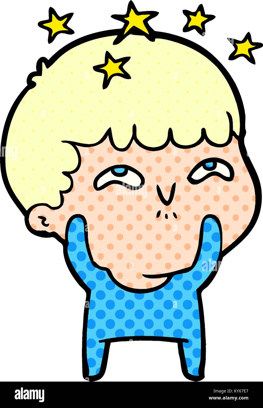 cartoon amazed boy Stock Vector Image & Art - Alamy