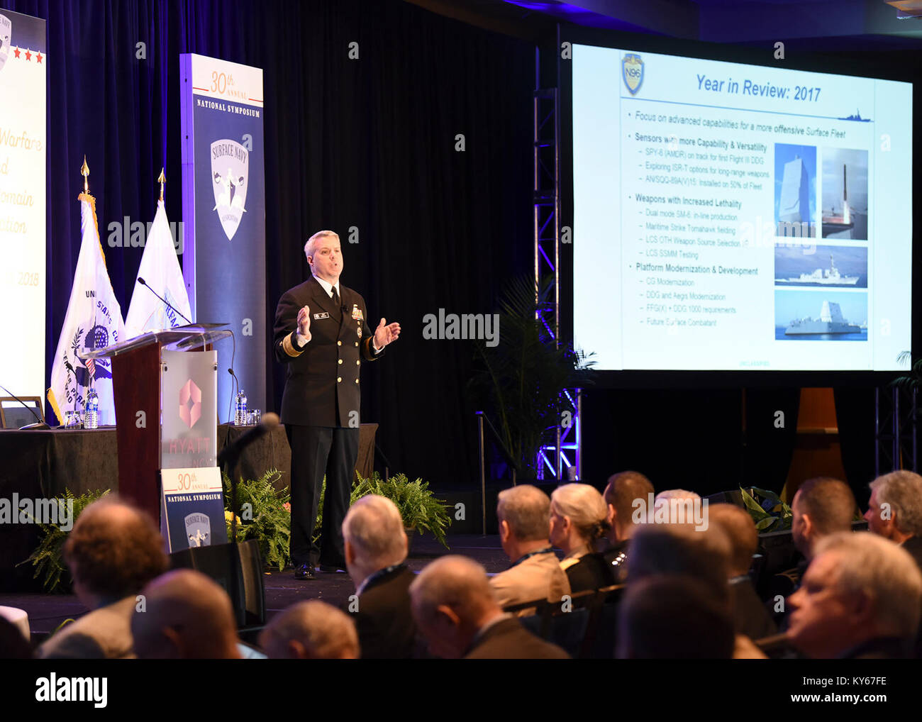 CRYSTAL CITY, Va. (Jan. 9, 2018) Rear Adm. Ronald A. Boxall, director ...