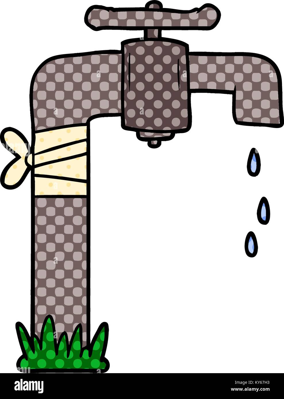 cartoon old water tap Stock Vector Image & Art - Alamy