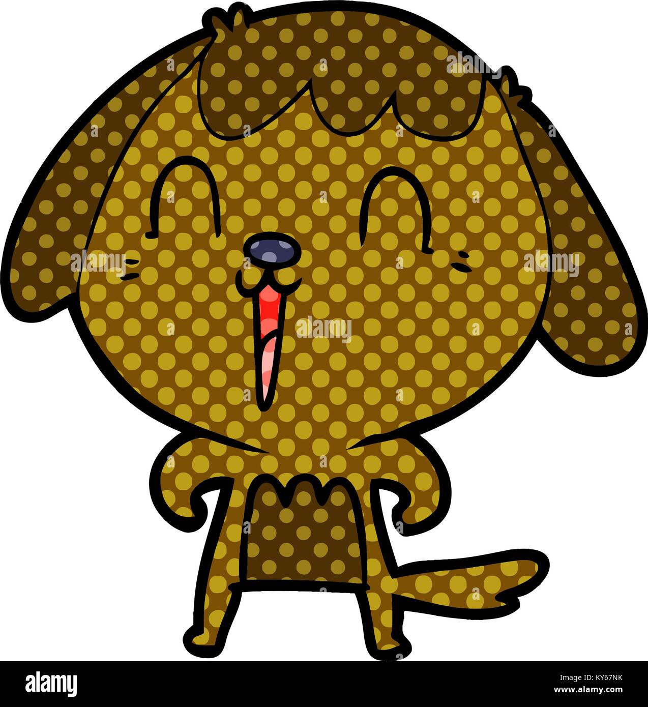 cute cartoon dog Stock Vector Image & Art - Alamy