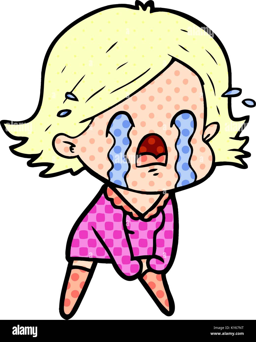 cartoon woman crying Stock Vector Image & Art - Alamy