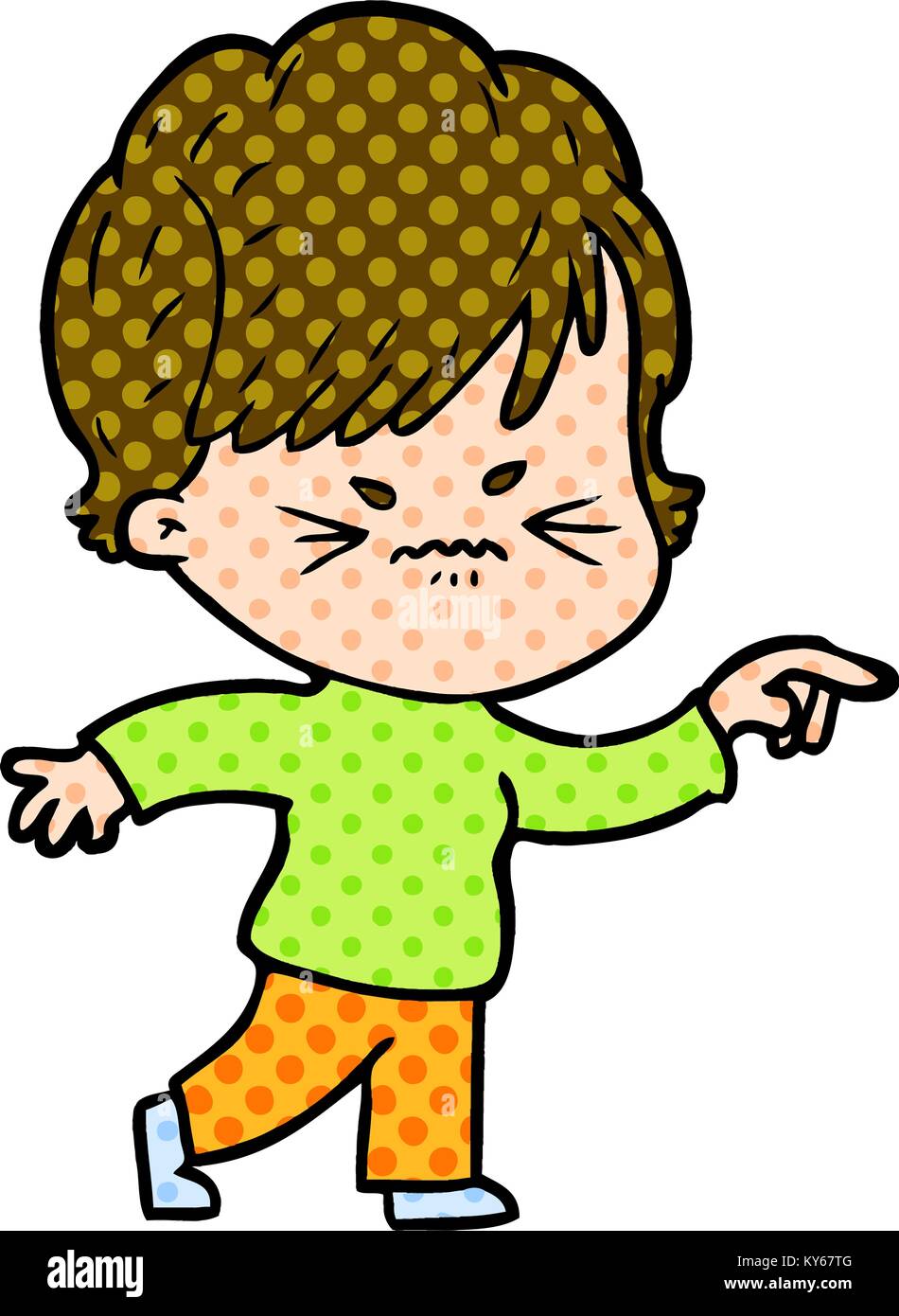 cartoon frustrated woman Stock Vector Image & Art - Alamy