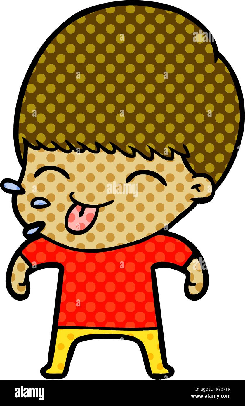 funny cartoon boy Stock Vector Image & Art - Alamy
