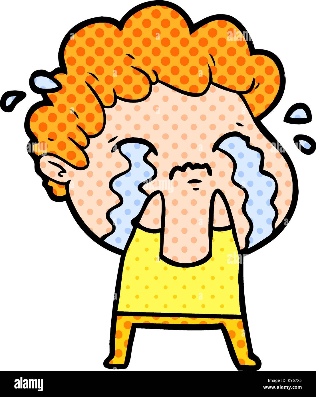 cartoon man crying Stock Vector Image & Art - Alamy