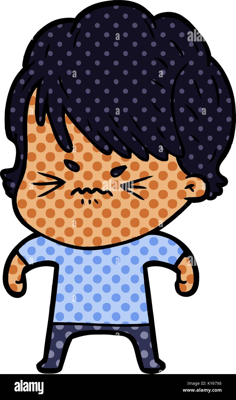 cartoon frustrated woman Stock Vector Image & Art - Alamy