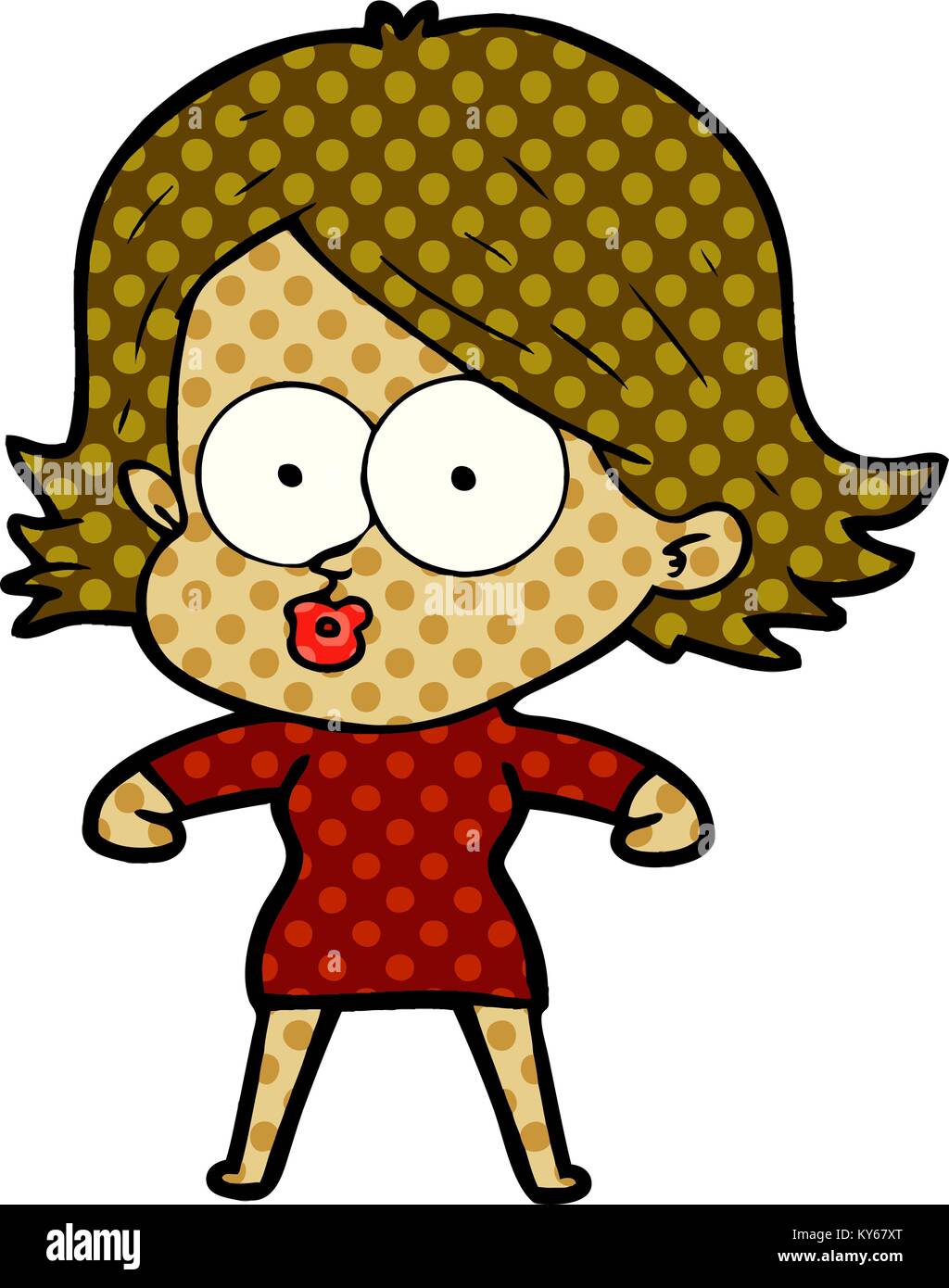 cartoon girl pouting Stock Vector Image & Art - Alamy