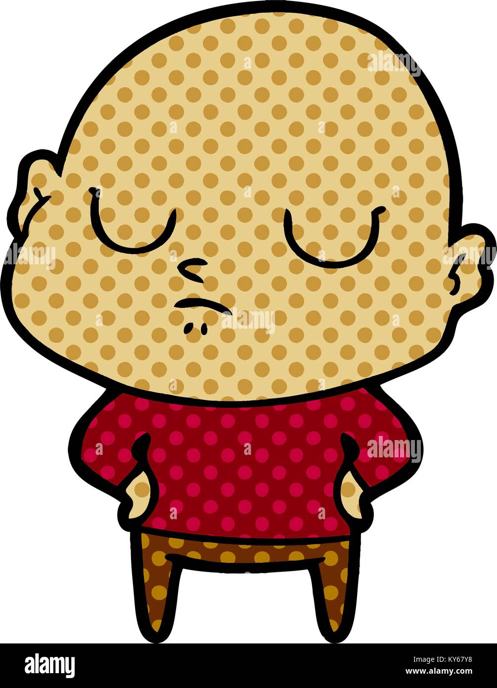 cartoon bald man Stock Vector Image & Art - Alamy