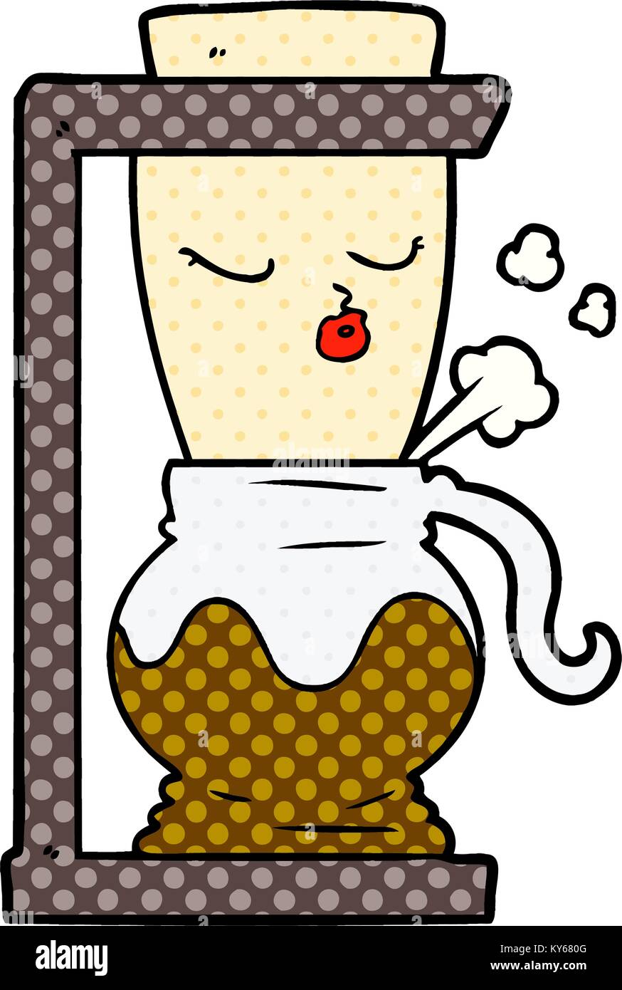 cartoon filter coffee machine Stock Vector Image & Art - Alamy