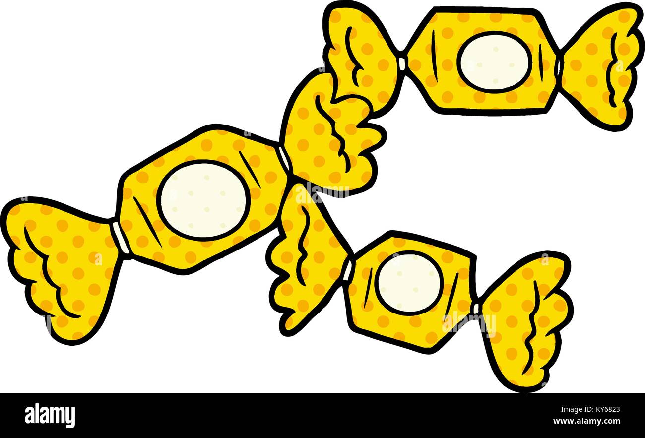 cartoon wrapped candy Stock Vector Image & Art - Alamy