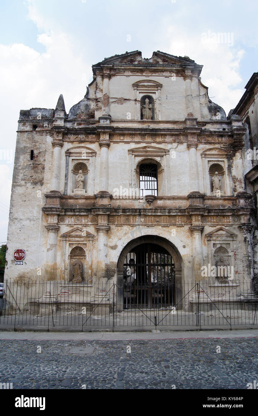 Old capuchin church in Antigua Guatemala Stock Photo - Alamy