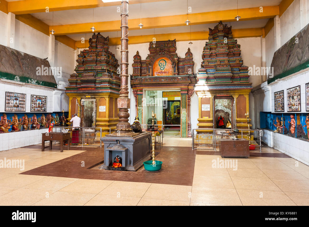 CHILAW, SRI LANKA - FEBRUARY 09, 2017: Munneswaram temple is an ...
