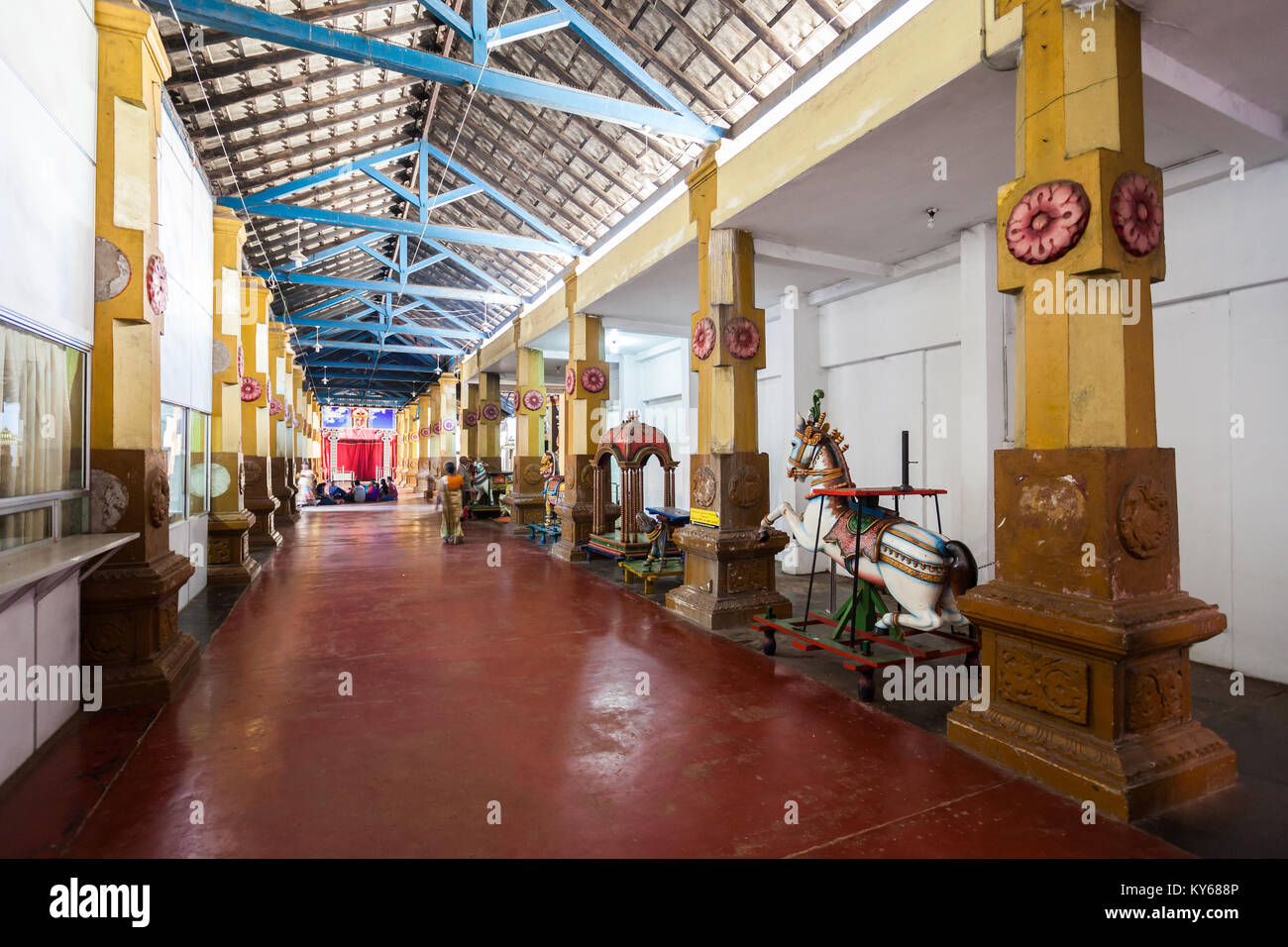 CHILAW, SRI LANKA - FEBRUARY 09, 2017: Munneswaram temple is an ...