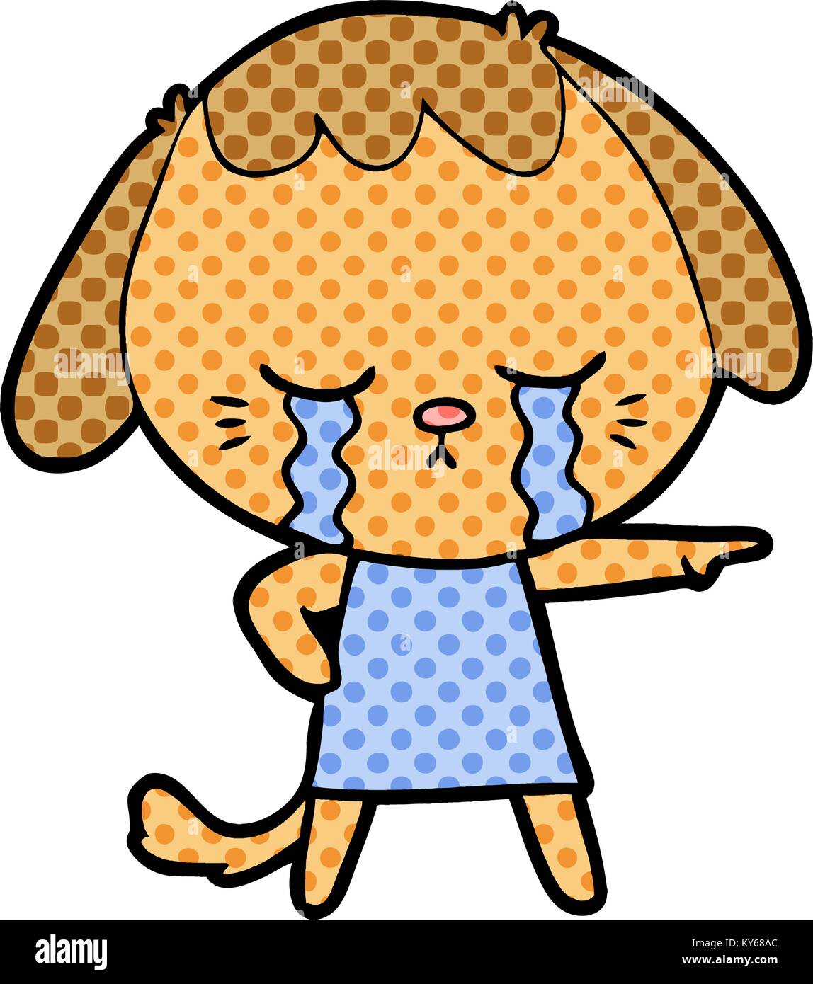cartoon crying dog Stock Vector Image & Art - Alamy