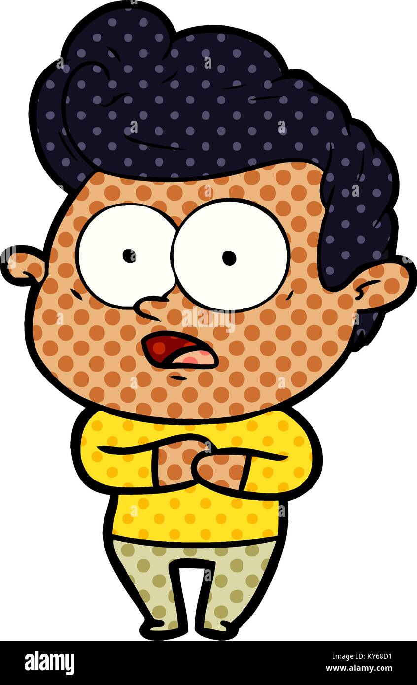 cartoon staring man Stock Vector Image & Art - Alamy