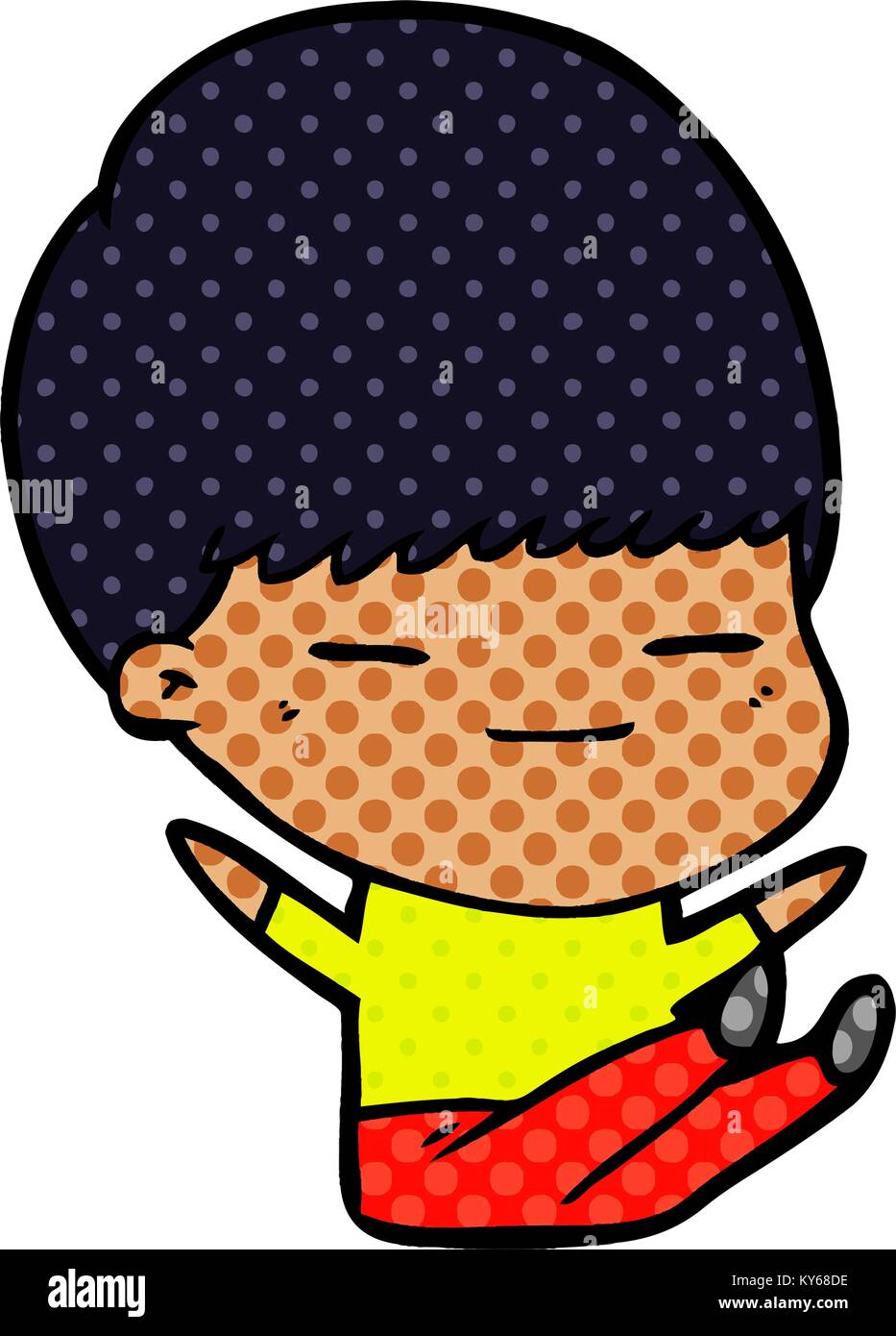 cartoon smug boy Stock Vector Image & Art - Alamy