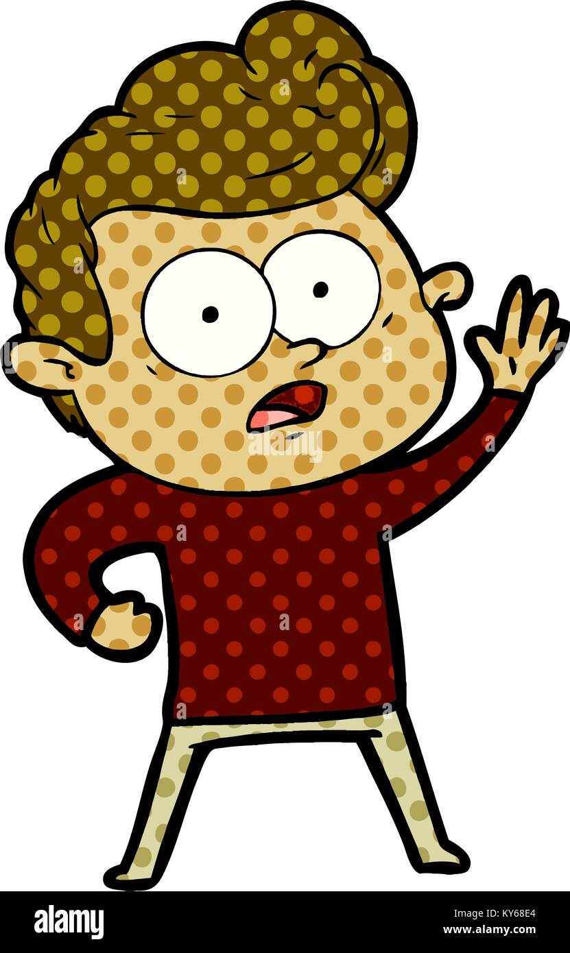 cartoon staring man Stock Vector Image & Art - Alamy